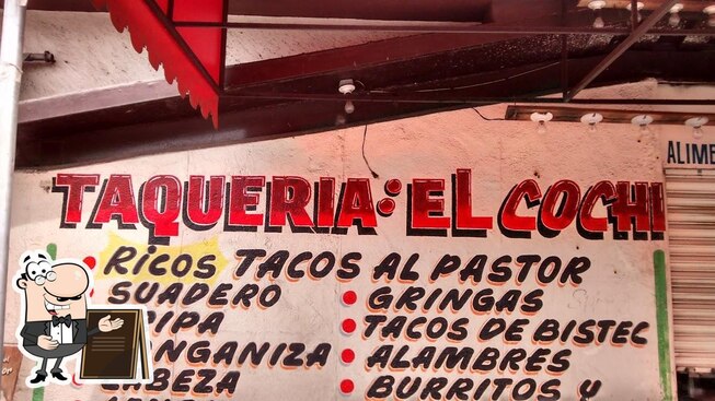 Menu at Taquería El Cochi restaurant, Cuautitlan