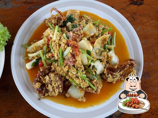 Menu at ถ้าจอดซีฟู้ด restaurant, Khao Saming