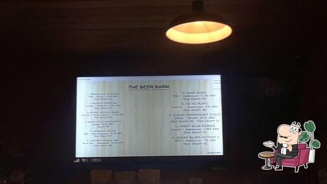 Menu at Beer Barn, Kinston