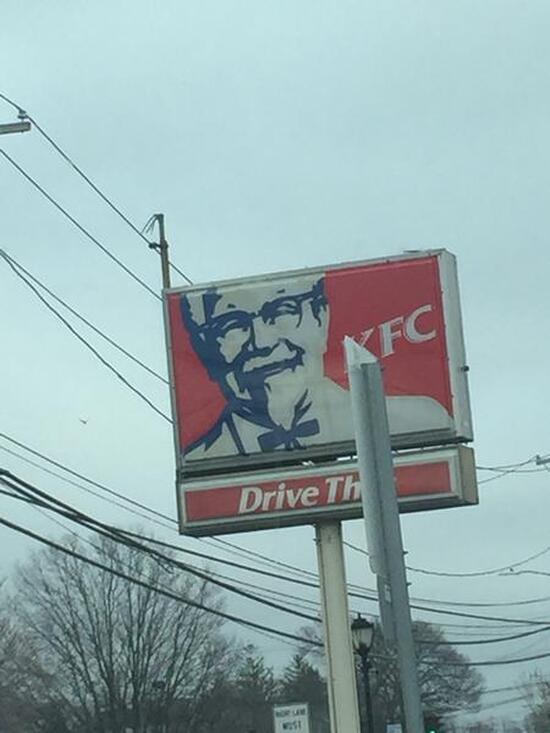 Menu at KFC fast food, Centereach