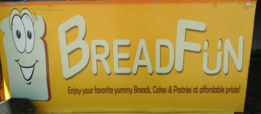 Menu at BreadFun, Tarlac City
