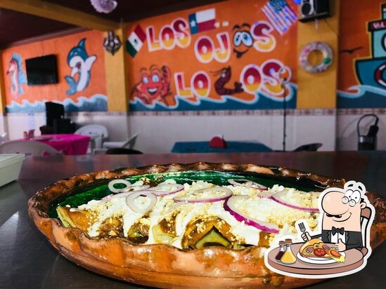 Menu at Los ojos locos restaurant, Irapuato
