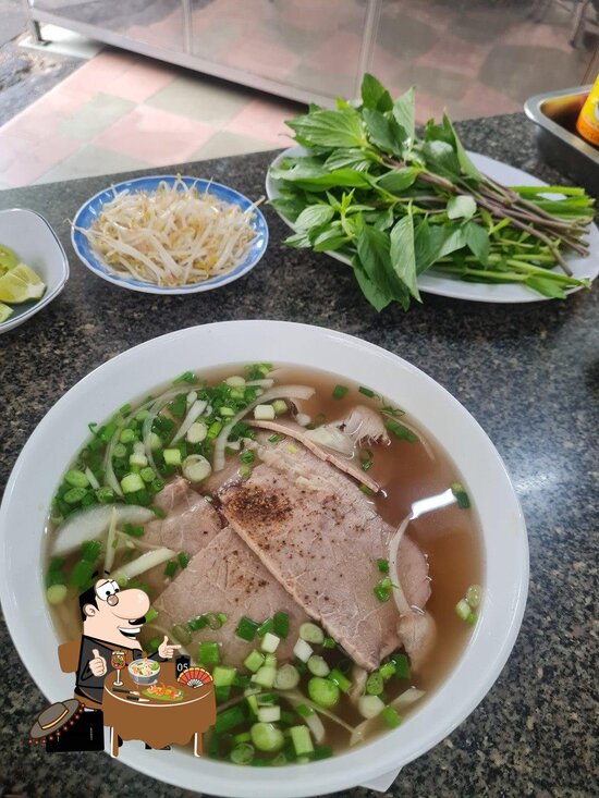 Menu at Pho Quynh restaurant, Ho Chi Minh City, 323 Đ. Phạm Ngũ Lão