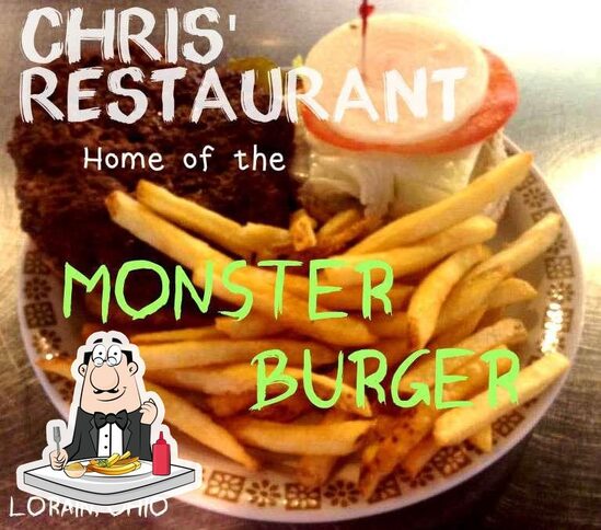 Menu at Chris' Restaurant, Lorain