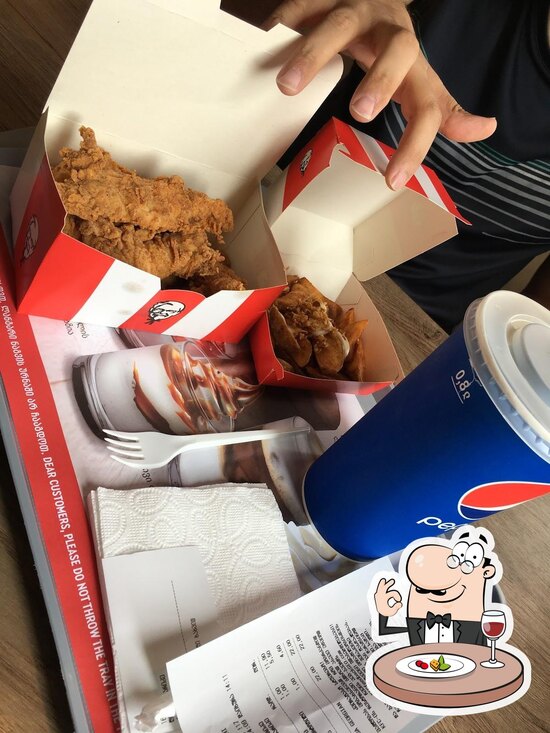 Menu at KFC restaurant, Batumi