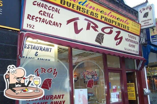 Menu at Troy Meze Bar, Cardiff