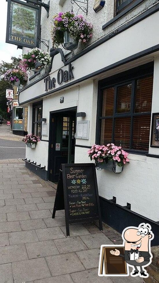 Menu at The Oak pub & bar, Bromley, 206 Widmore Rd