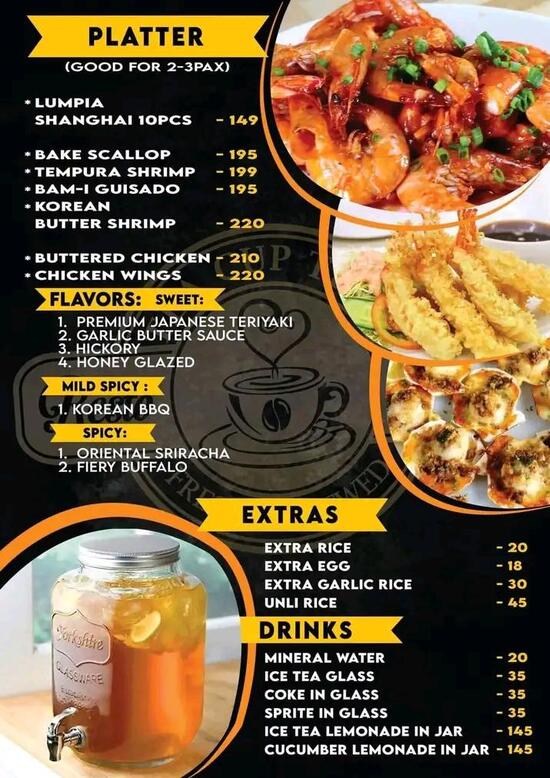 Menu at Teacup Time Resto -Cafe Cotabato city, Cotabato City