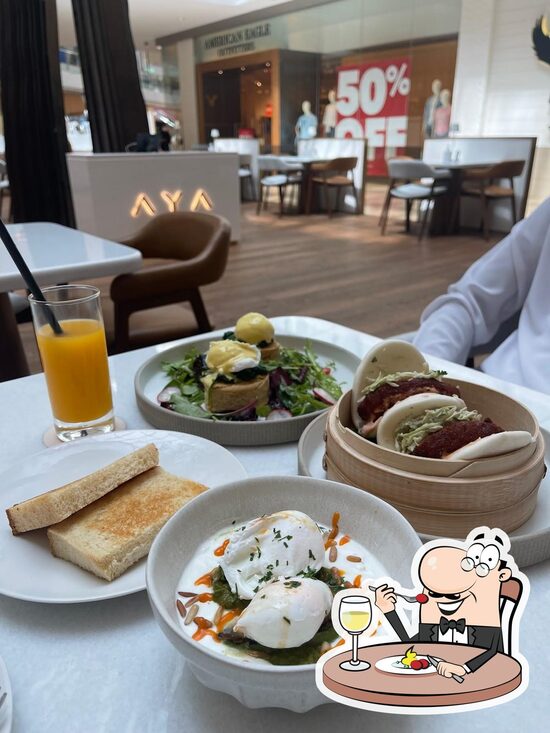 Menu at AYA CAFE, Abu Dhabi