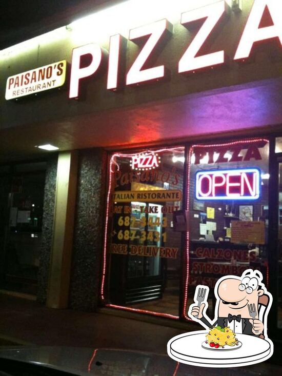 Menu at Paisano's Pizza pizzeria, West Palm Beach