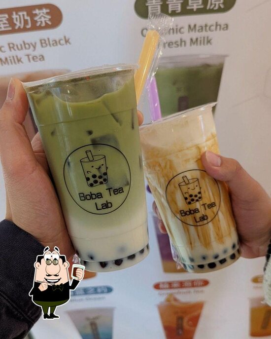 Menu at Boba Tea Lab, Kent