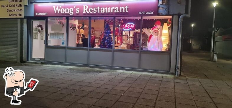 Menu at Wongs restaurant, Grangemouth