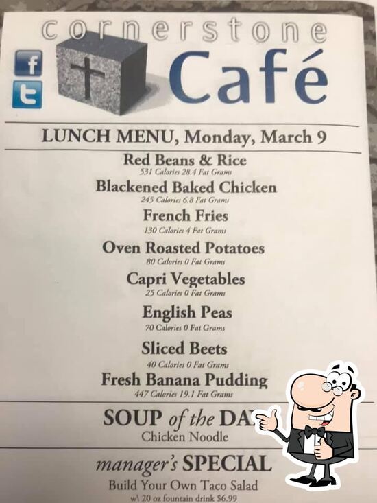 Cornerstone Cafe at Methodist Rehab, Jackson - Restaurant menu, prices ...