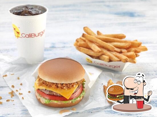 Menu at CaliBurger restaurant, Dubai, Al Waleed Building، Euro Plaza