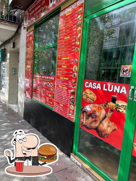 Carta del restaurante Casa Luna Doner Kebab, Madrid