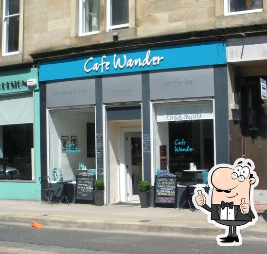 Menu at Cafe Wander, Glasgow, Argyle Street