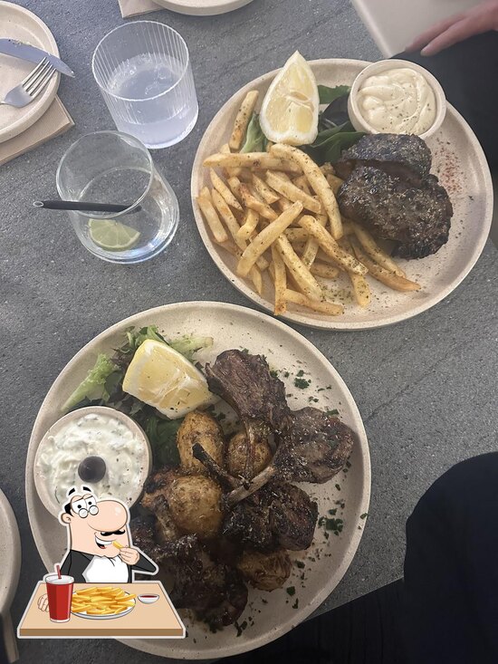 Menu at AMMŌS greek bistro restaurant, North Adelaide