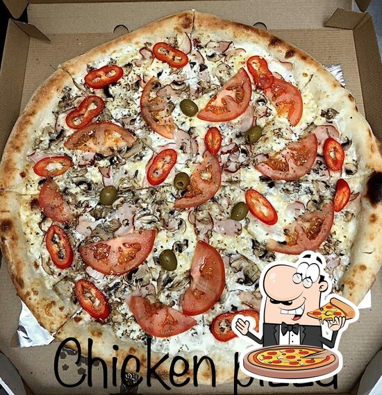 Menu at Pizza Box restaurant, Belgrade