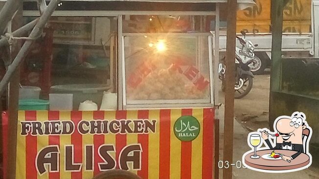 Menu at Alisa Chicken restaurant, Indonesia