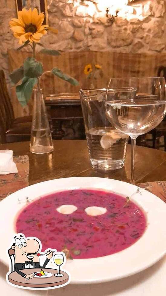 Menu at Chimera cafeteria, Kraków