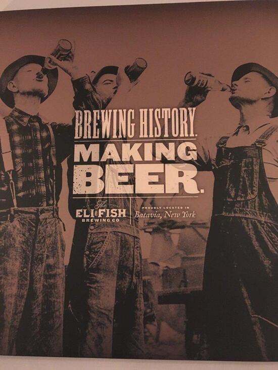 Menu at Eli Fish Brewing Co. pub & bar, Batavia