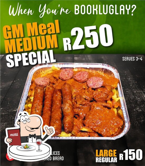 Menu at Don Bau Food Kimberley pizzeria, Kimberley
