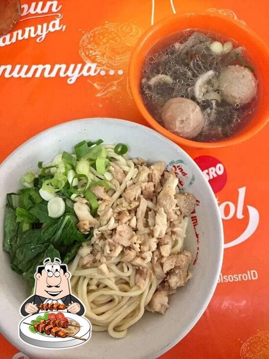 Menu at Bakmi Tasik restaurant, East Jakarta, Jl. Paus No.93