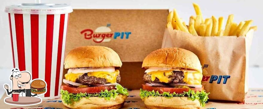 Menu at Burger pit restaurant, Dubai, WX76+JG3