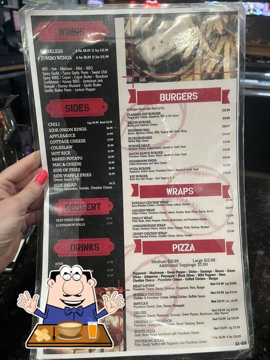 Menu at Erie Street Pub, Massillon