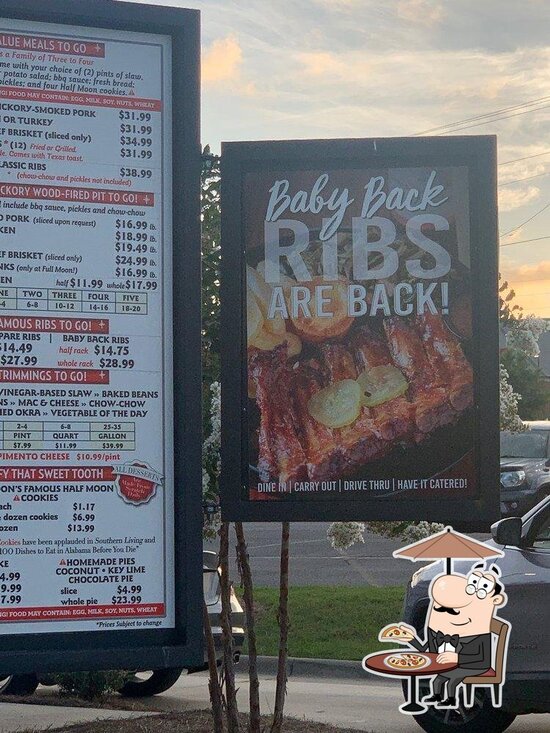 Menu at Full Moon Bar-B-Que, Birmingham, N Chalkville Rd