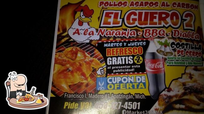 Menu at Pollos El Guero El Gran Sabor a La Naranja restaurant, Apatzingán