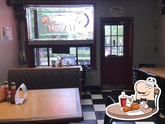 Menu at Pop Snyder's Lunch restaurant, Sunbury