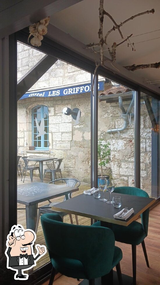 Menu at Hostellerie les Griffons restaurant, Bourdeilles, Grand Rue