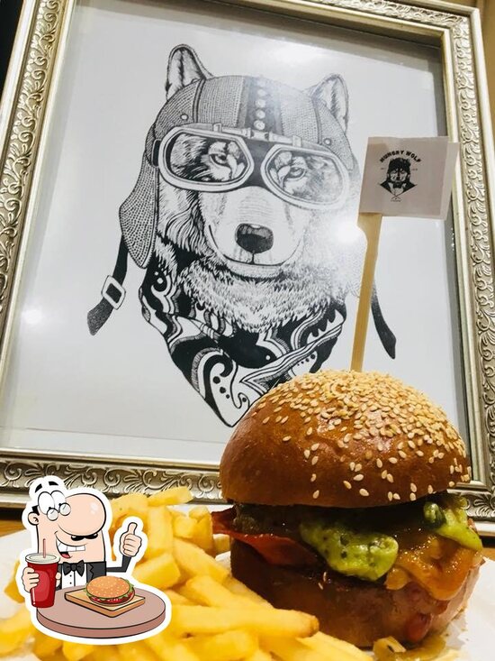 Menu at Hungry Wolf cafe, Edinburgh