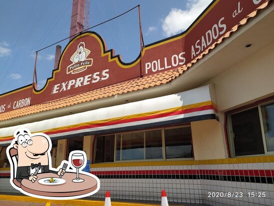 Menu at Pollo Feliz Express restaurant, San Luis Potosi