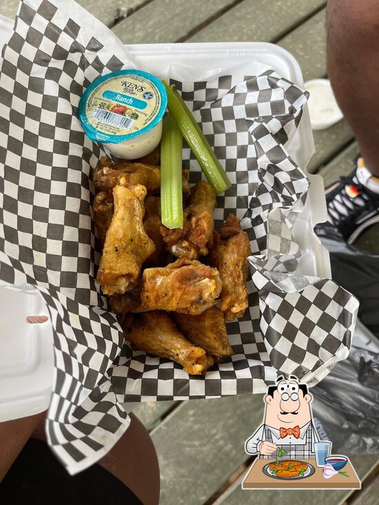 Menu at The Wing Box restaurant, Ashville