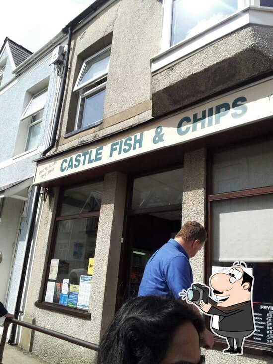 Menu at Castle Fish & Chip Shop. fast food, Criccieth
