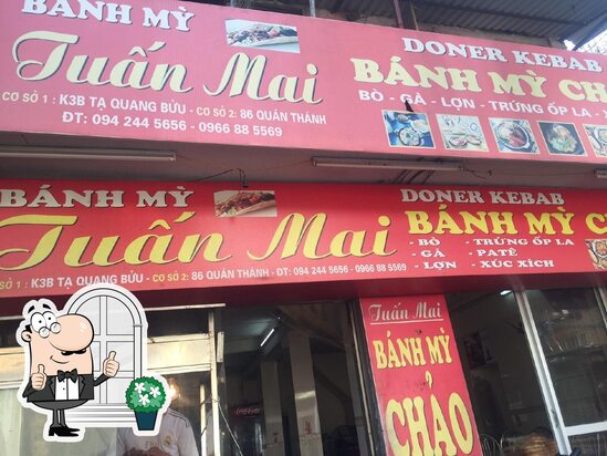 Menu at Tuan Mai Sandwich, Hanoi