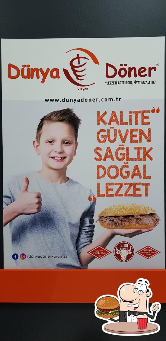 Menu at Dunya doner, Yalova