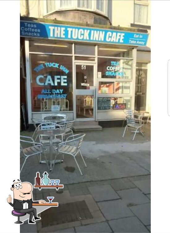 Menu at The Tuck Inn cafe, Blackpool