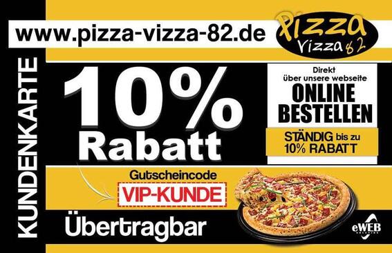 Menu at Pizza Vizza 82 Nuernberg, Nuremberg