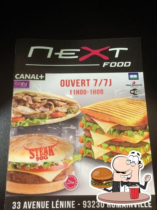 Menu at Next Food restaurant, Romainville