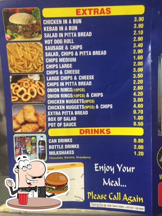 Menu at Super Kebab long riding restaurant, Basildon