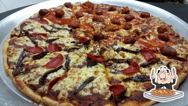 Menu at Random Pizza pizzeria, Mexico