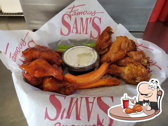 Menu at Famous Sam's restaurant, Tucson, W Ruthrauff Rd