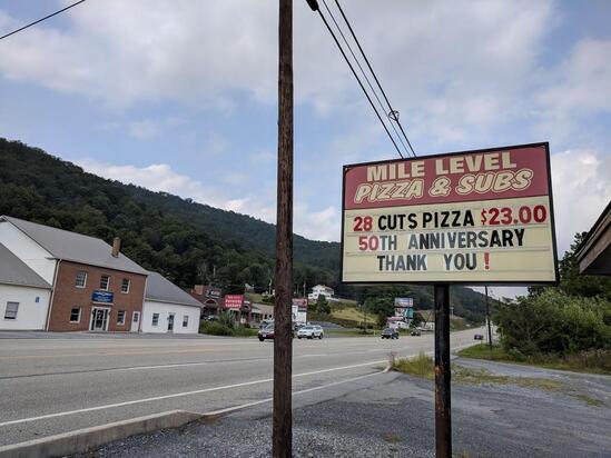 Mile Level Pizza & Sub Shop in Bedford - Restaurant menu and reviews