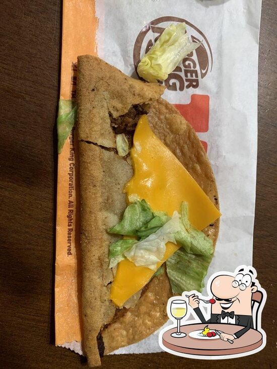 Menu at Burger King fast food, Sanger