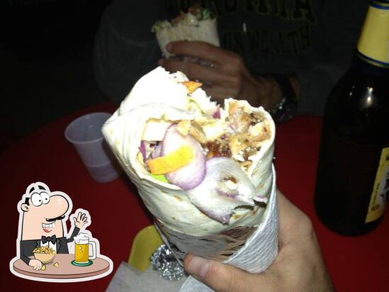 Menu at Manila Kebab restaurant, Messina