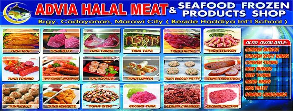 Menu at Advia Halal Processed Meat, Seafood & Frozen Products, Marawi City