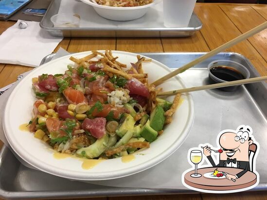 Menu at Poke Island restaurant, Pinellas Park